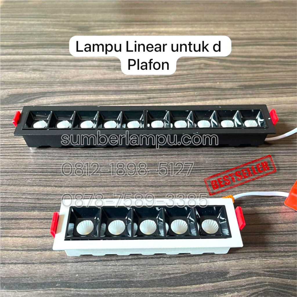 Lampu Plafon Linear 10W 20W Harga Terbaru | Sumber Lampu